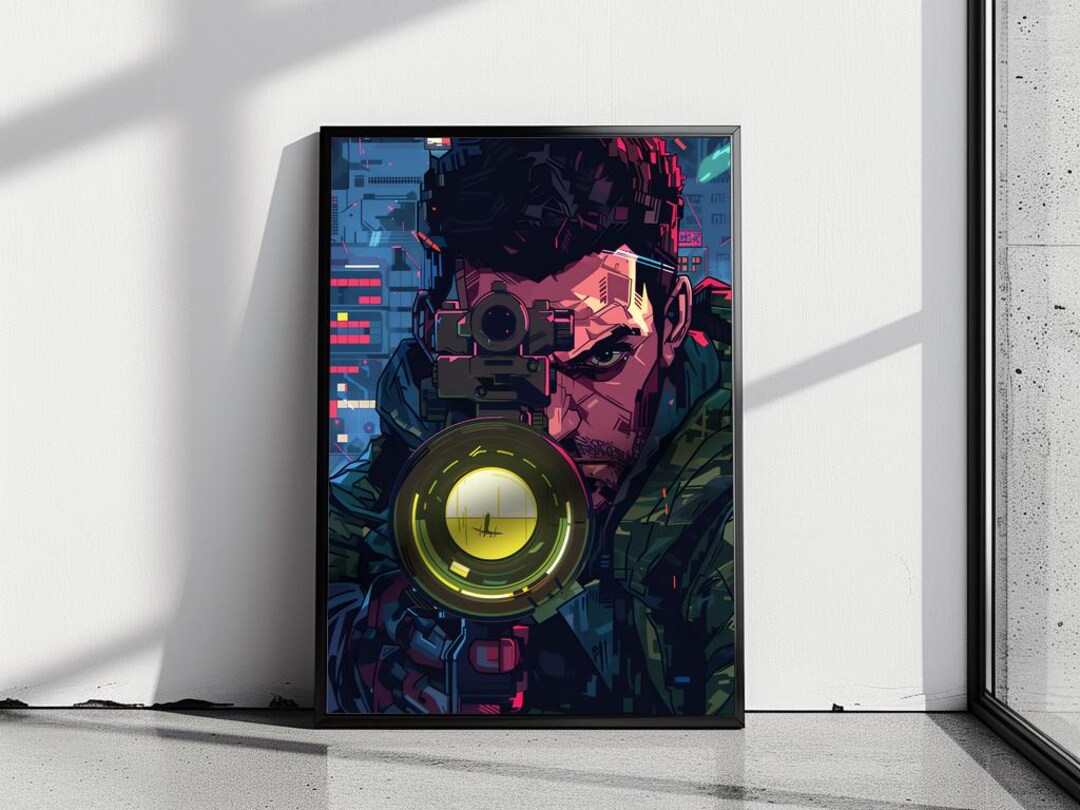 Cyberpunk City Street Art Gun Poster Series Cyberpunk Comic Cover ...