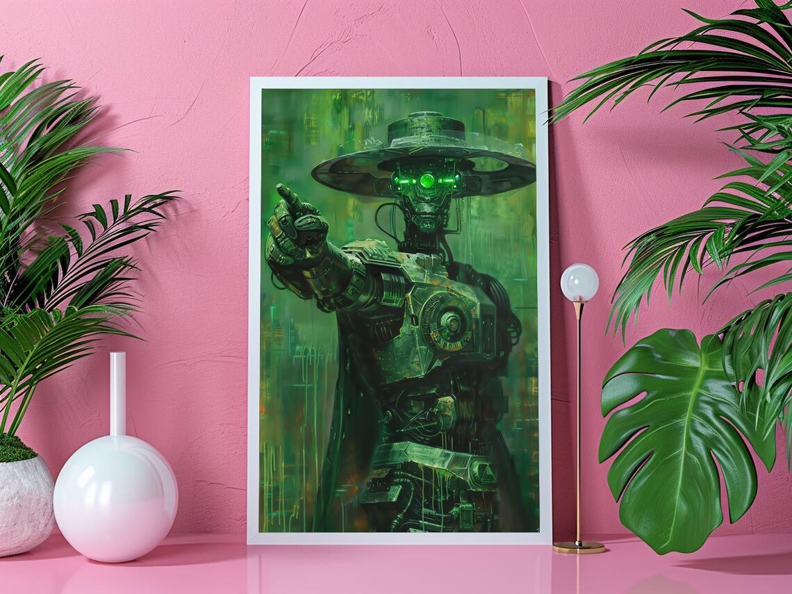 Cyberpunk Robot Artwork Steampunk Cyborg Illustration Afrofuturism ...