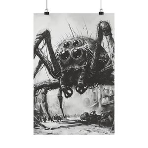 Monochrome Steampunk Spider Concept Art Altermodern RPG Rulebook ...