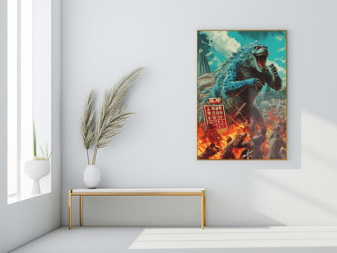 Godzilla Vs Humans Kaiju Battle Artwork Shin Godzilla Portrait Trending ...