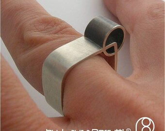 Sterling Silver Ring Made With Tubes | Etsy