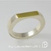 Sterling Silver and 14K Gold Ring - Etsy