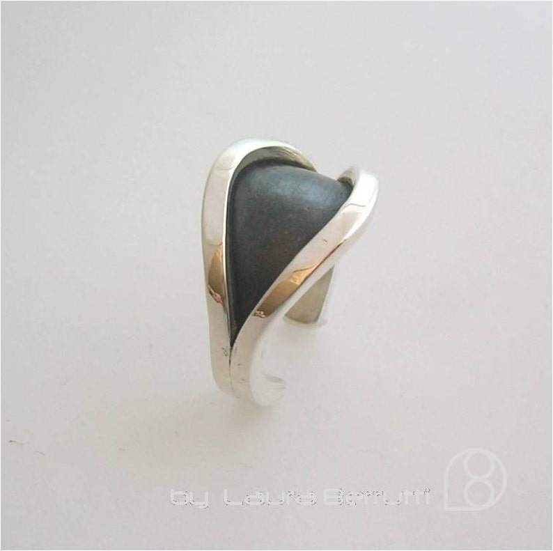 Sterling Silver Open Ring Eye Shaped - Etsy