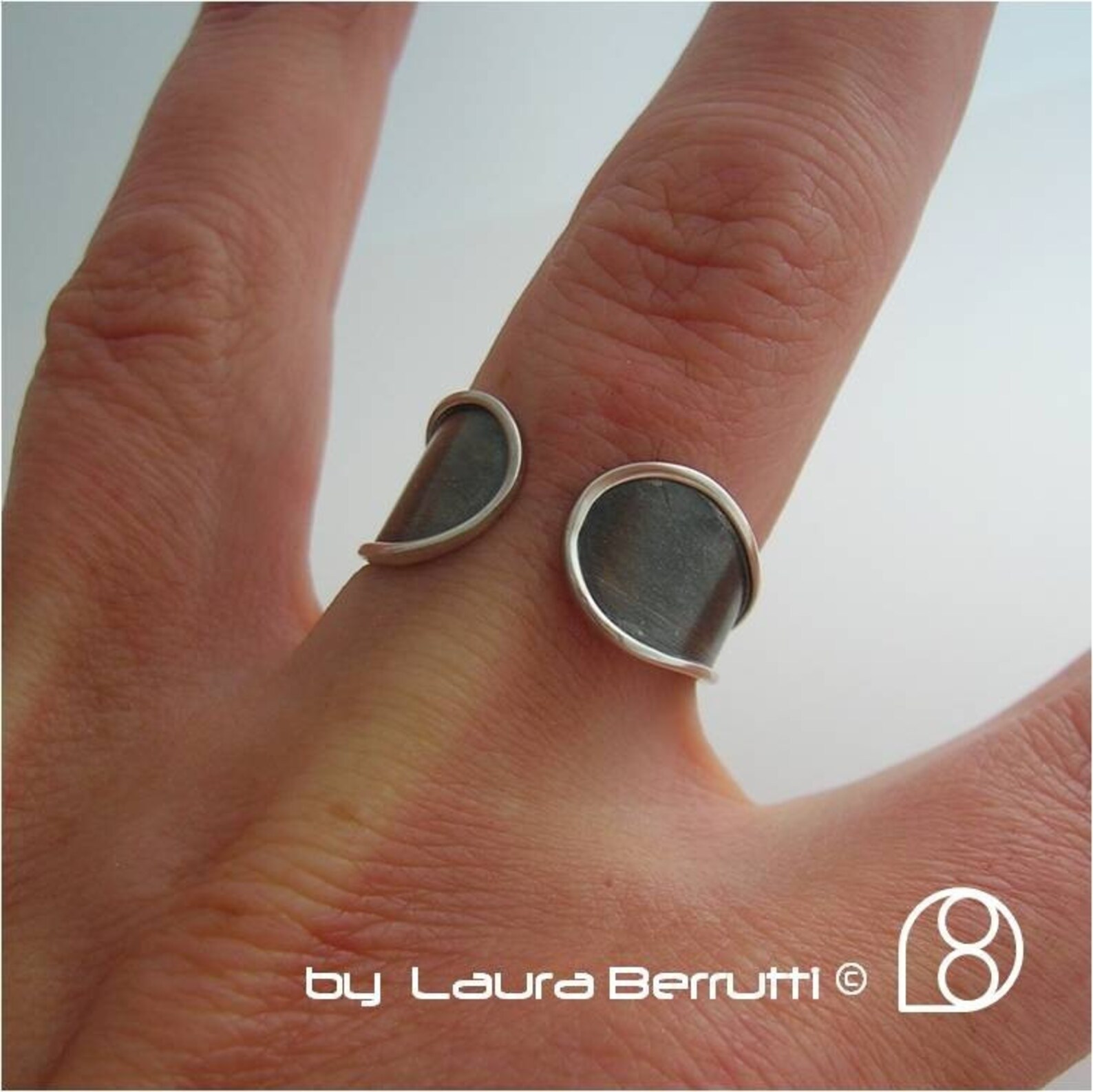 Sterling Silver Open Ring on the Top - Etsy