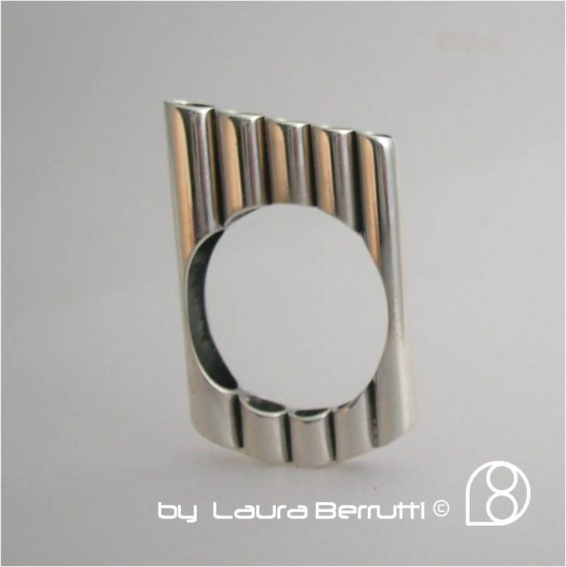 Sterling Silver Ring Made With Tubes - Etsy