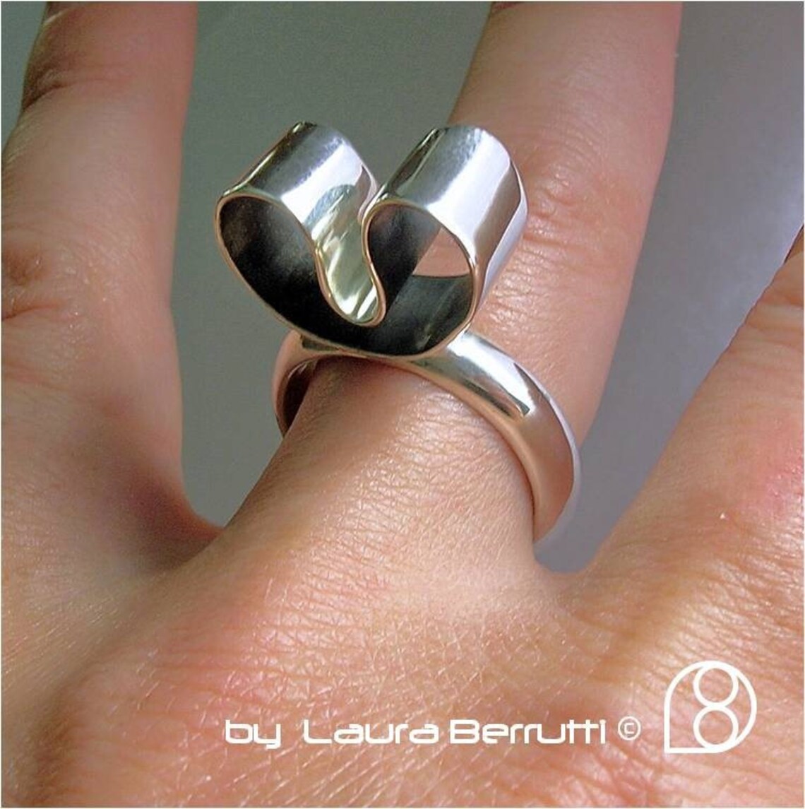 Sterling Ring With Whimsical Form - Etsy