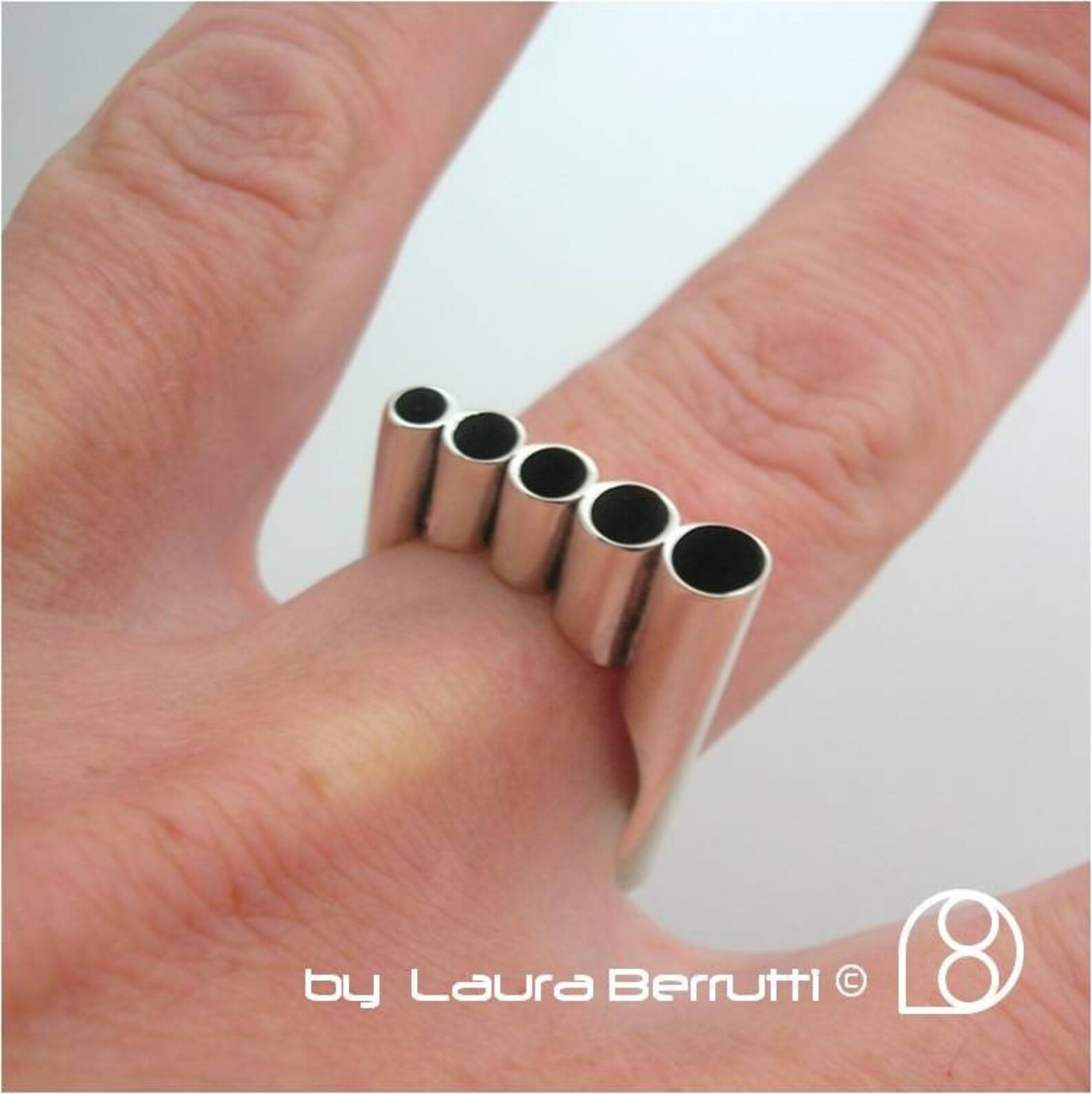 Sterling Silver Ring Made With Tubes - Etsy