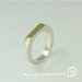 Sterling Silver and 14K Gold Ring - Etsy