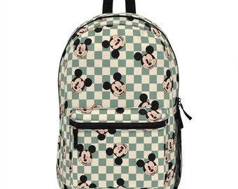 Classic Checkerboard Mickey Mouse Printed Backpack Classic Checkerboard ...