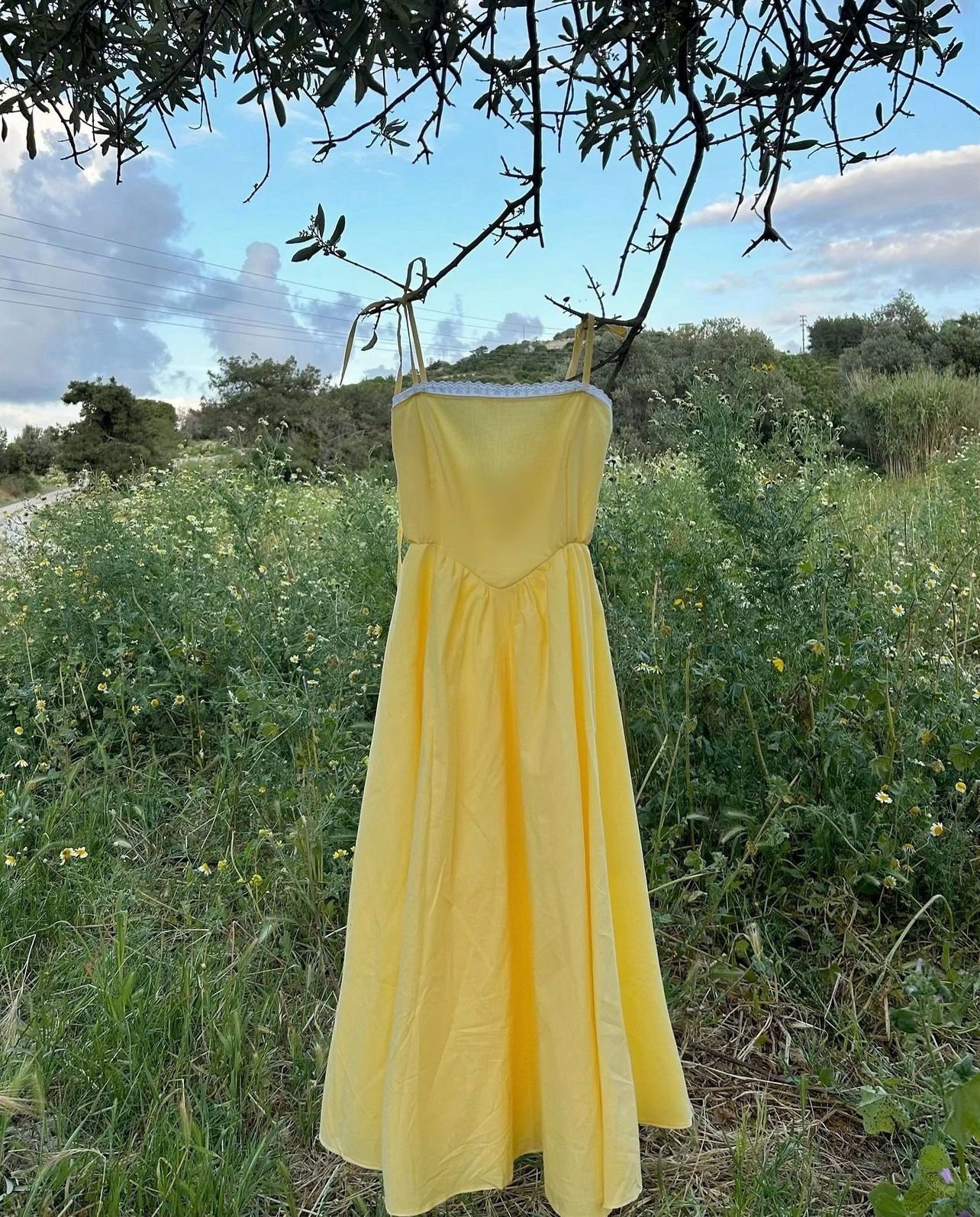 Dress | Yellow Dress | Princess Dress | Summer Dress | Party Dress ...
