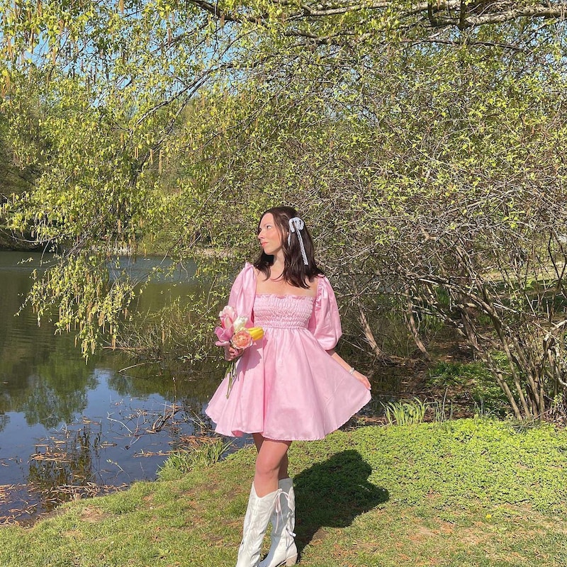 Puffy Pink Short Dresses - Etsy