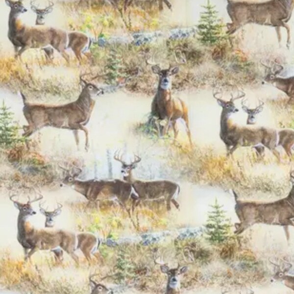 Deer Fabric by the Yard - Etsy