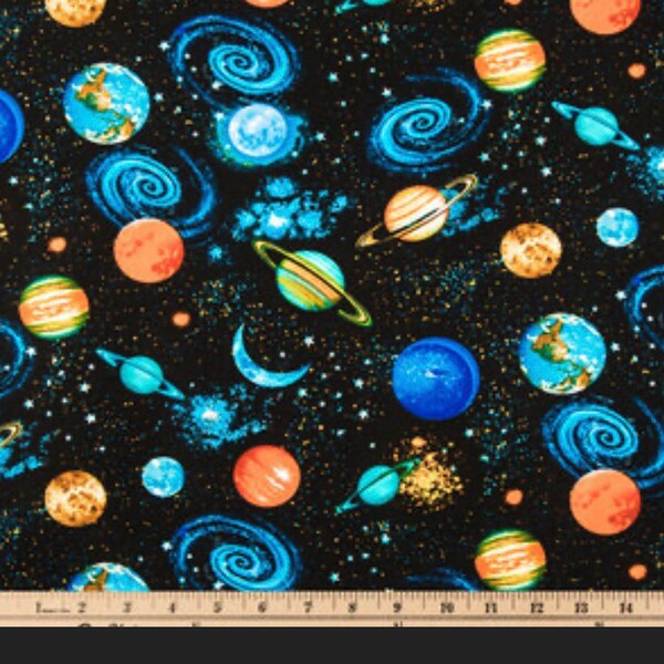 Solar System Fabric - Etsy