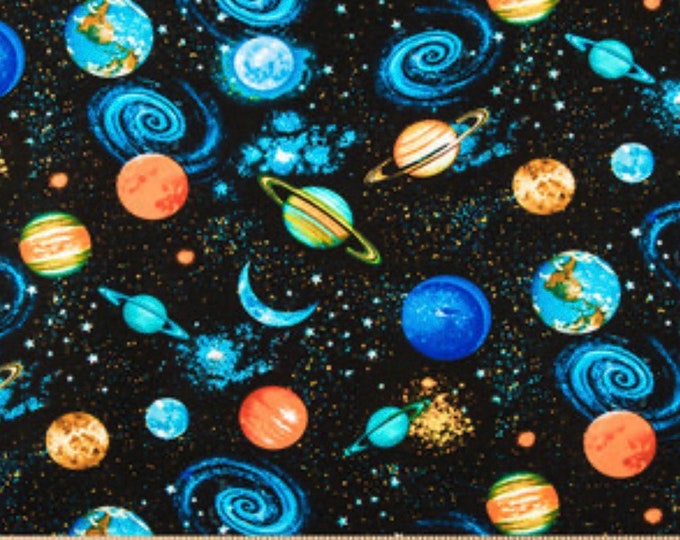 Solar System Fabric Our Solar System by Robyriker Geeky Space Classroom ...
