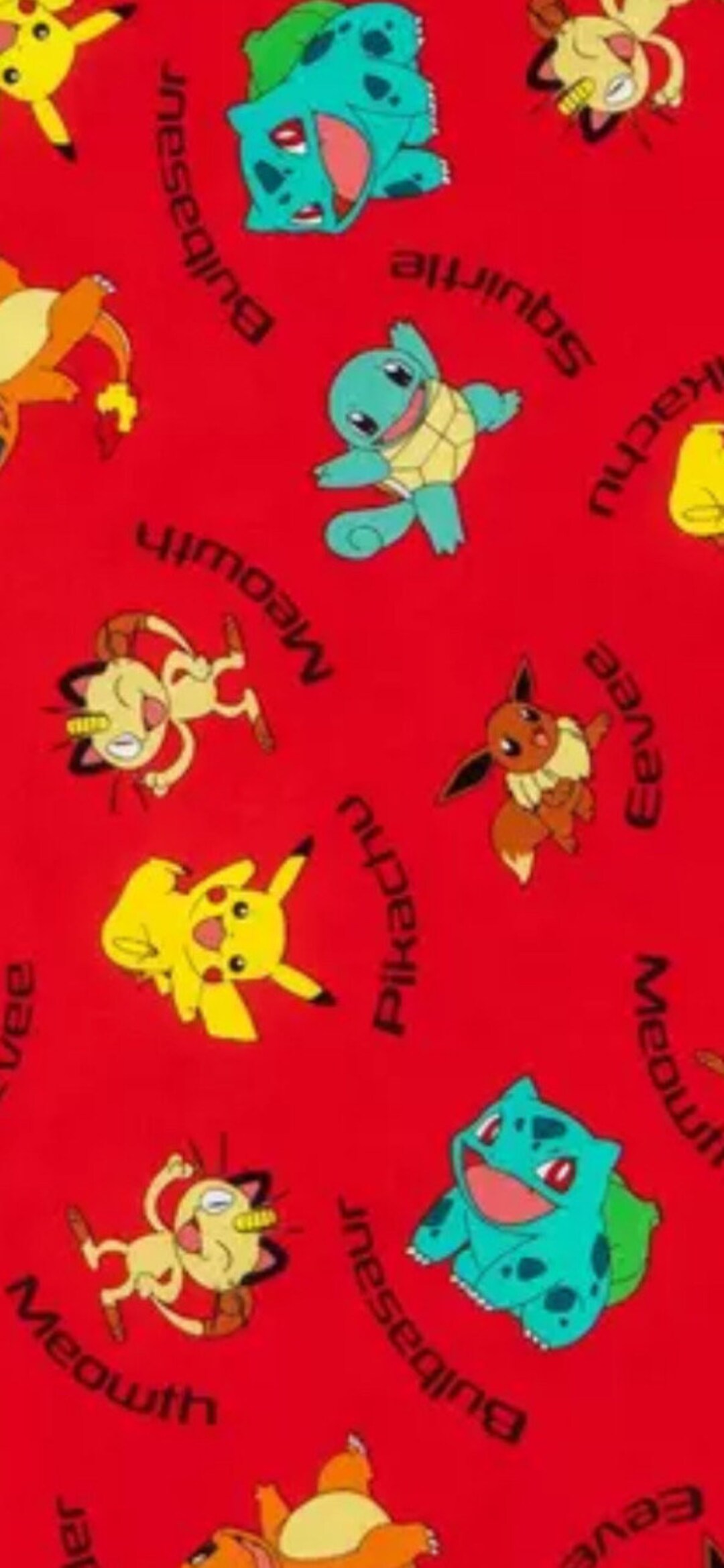 Pokémon Character Fabric by the Yard, Half Yard, Cotton Fabric, 100% ...
