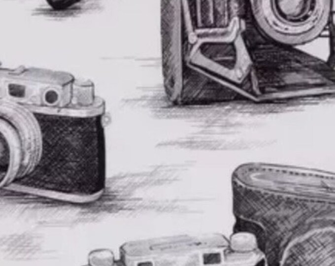 Retro Camera Fabric Make It Snappy by Pennycandy Vintage Retro Camera ...