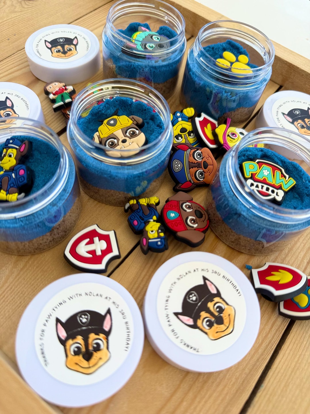 Paw Patrol Kinetic Sand Party Favors – Set of 5, Surprise Charm - Etsy