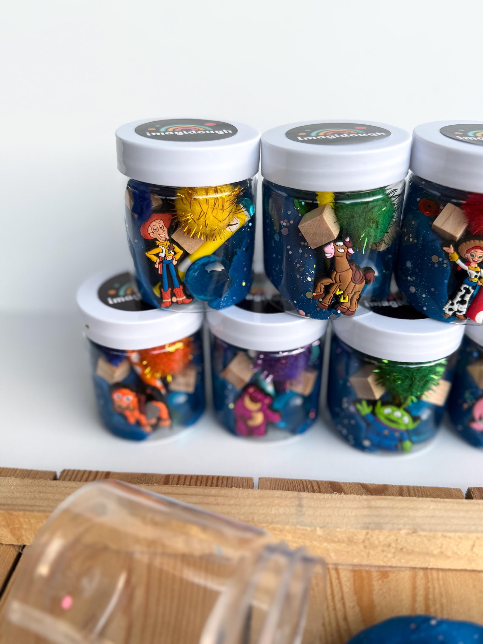 Toy Story Inspired Playdough Set – 5 Sensory Jars for Birthday Party ...