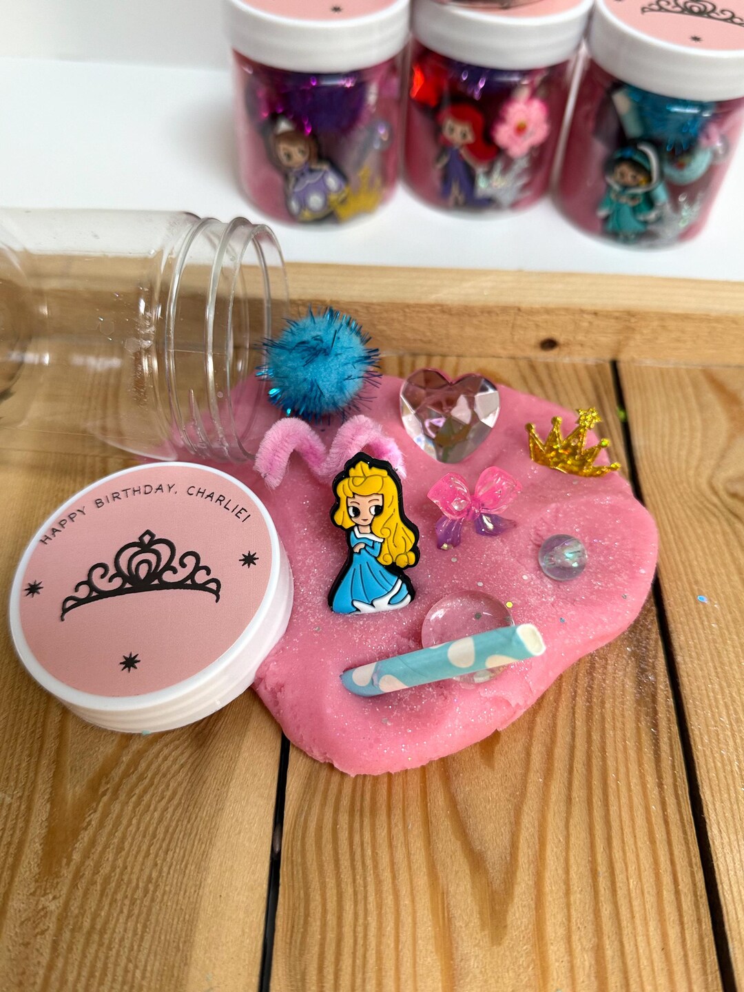 Disney Princess Inspired Playdough Set – 5 Princess Jars | Sensory ...