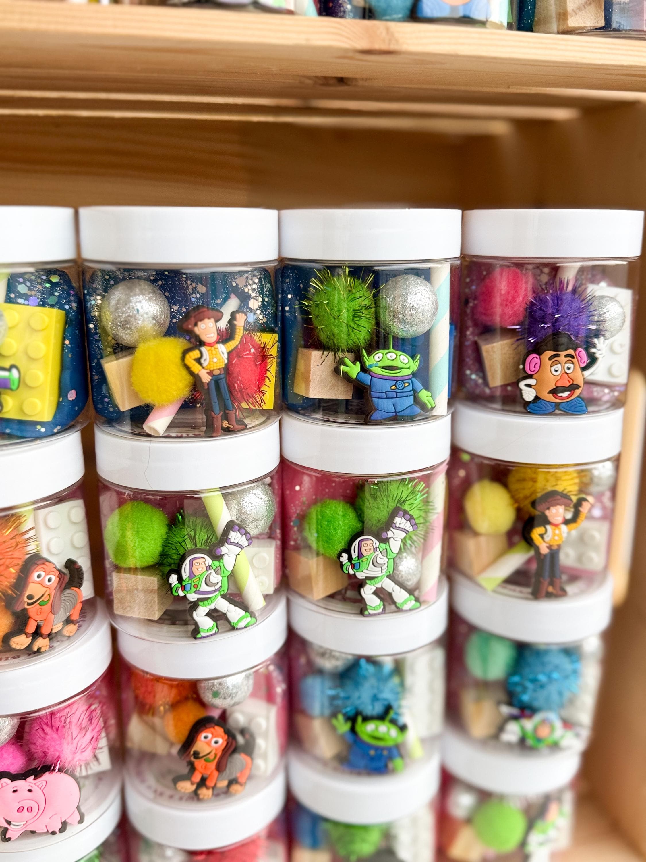 Toy Story Playdough Sensory Jars – Buzz and Woody Theme Party Favors - Etsy