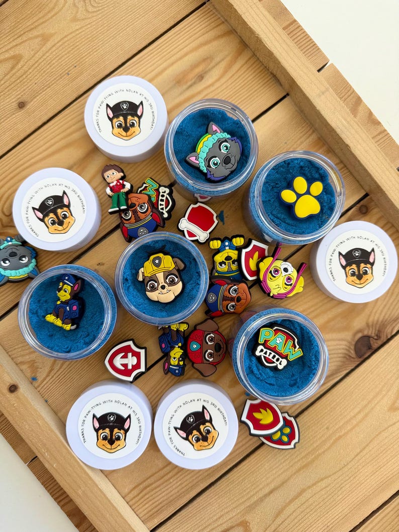 Paw Patrol Kinetic Sand Party Favors – Set of 5, Surprise Charm - Etsy