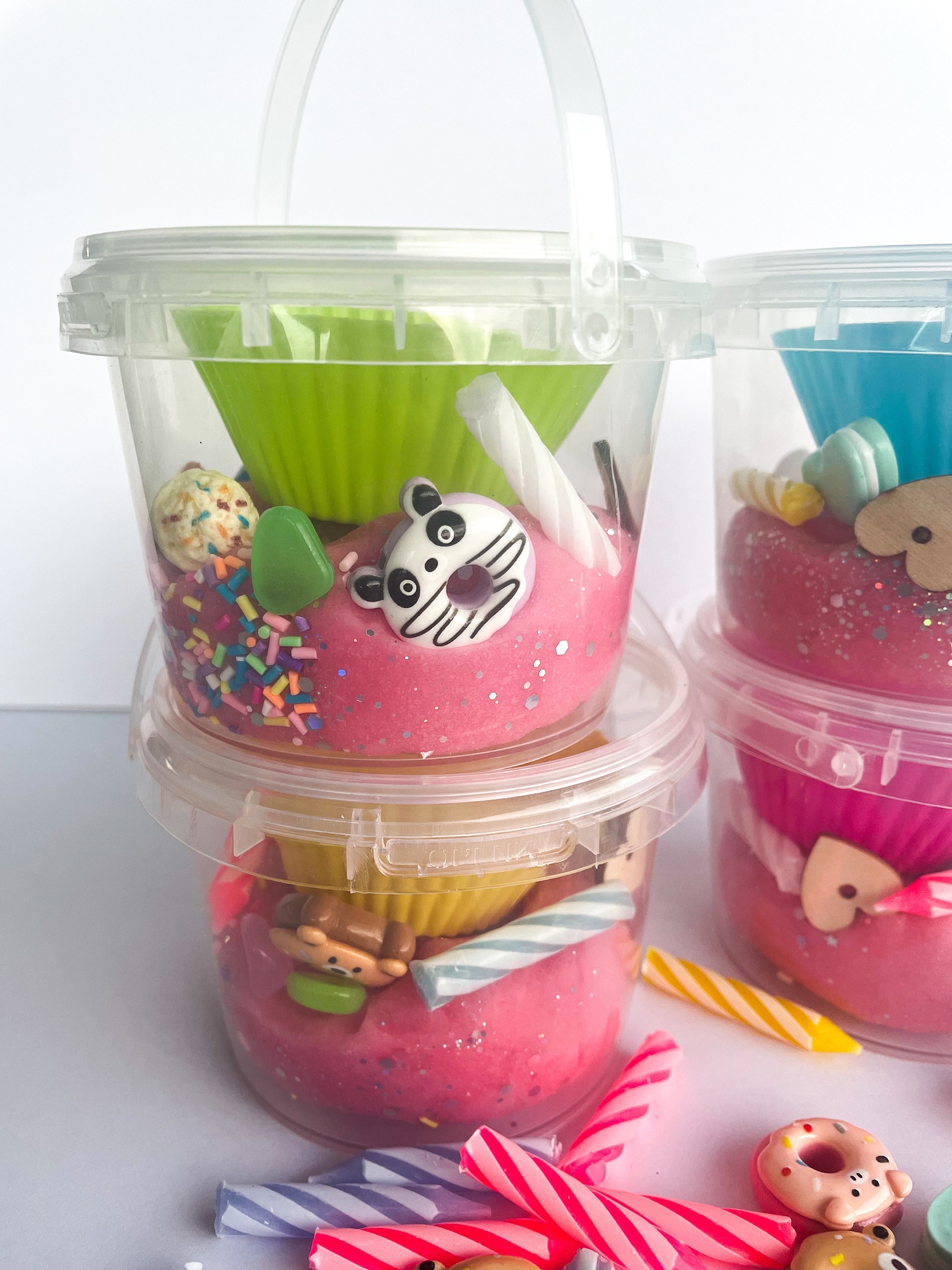 Cupcake Playdough Sensory Bucket | Birthday Party Favor - Etsy