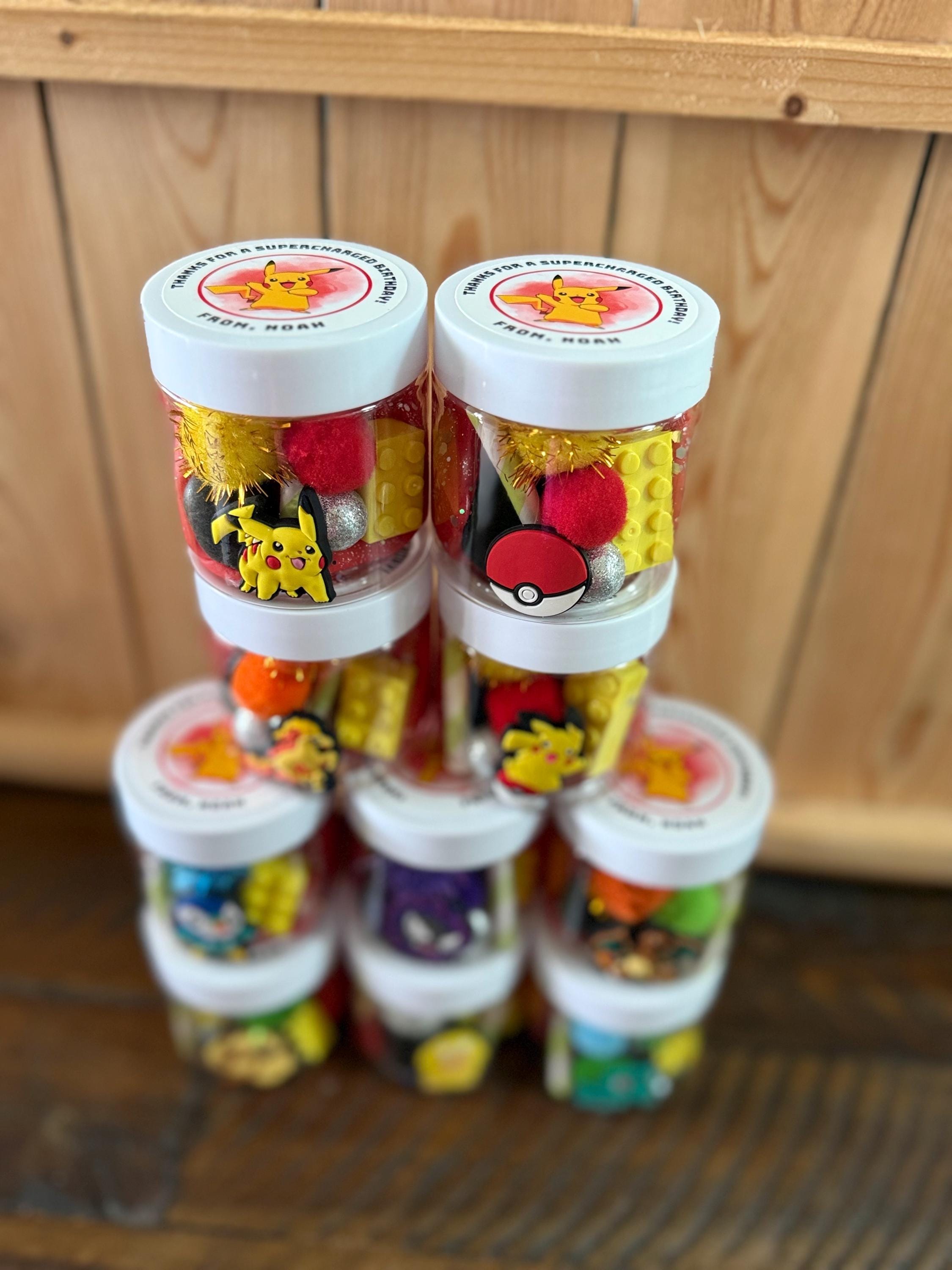 Pikachu & Pokémon Playdough Set – 5 Sensory Jars | Birthday Party ...