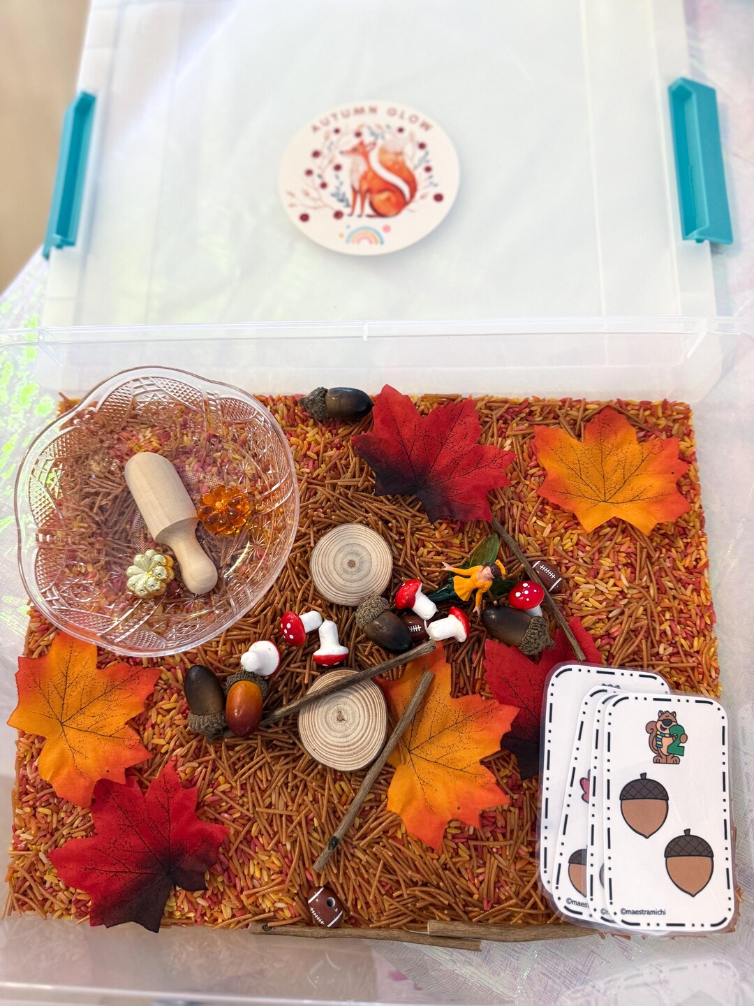 Autumn Sensory Bin Kit – Dyed for Montessori Play | Toddler & Preschool ...