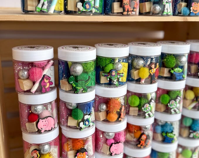 Scented Toy Story Playdough Jars, Toy Story Kids Party Favors, Playdoh ...