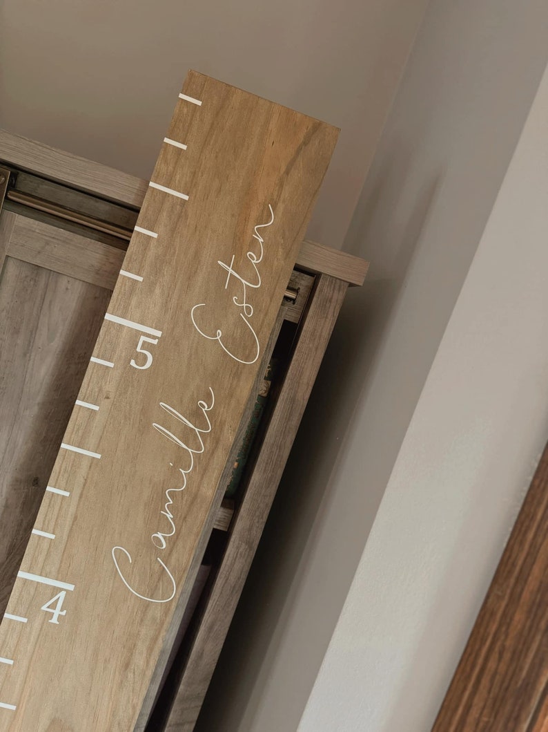 Personalized Wood Growth Chart: 6ft Baby Height Tracker | Gifts for ...