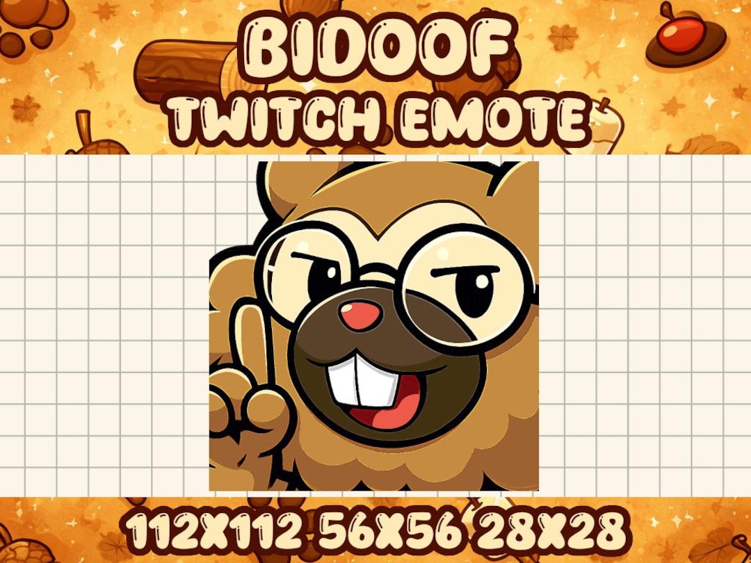 Bidoof Umm Actually Nerd Reaction Emote for Twitch and Discord Chat - Etsy