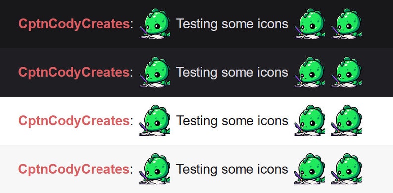 Green Dinosaur Notes Emote Cute Twitch & Discord Icons Kawaii Chibi ...