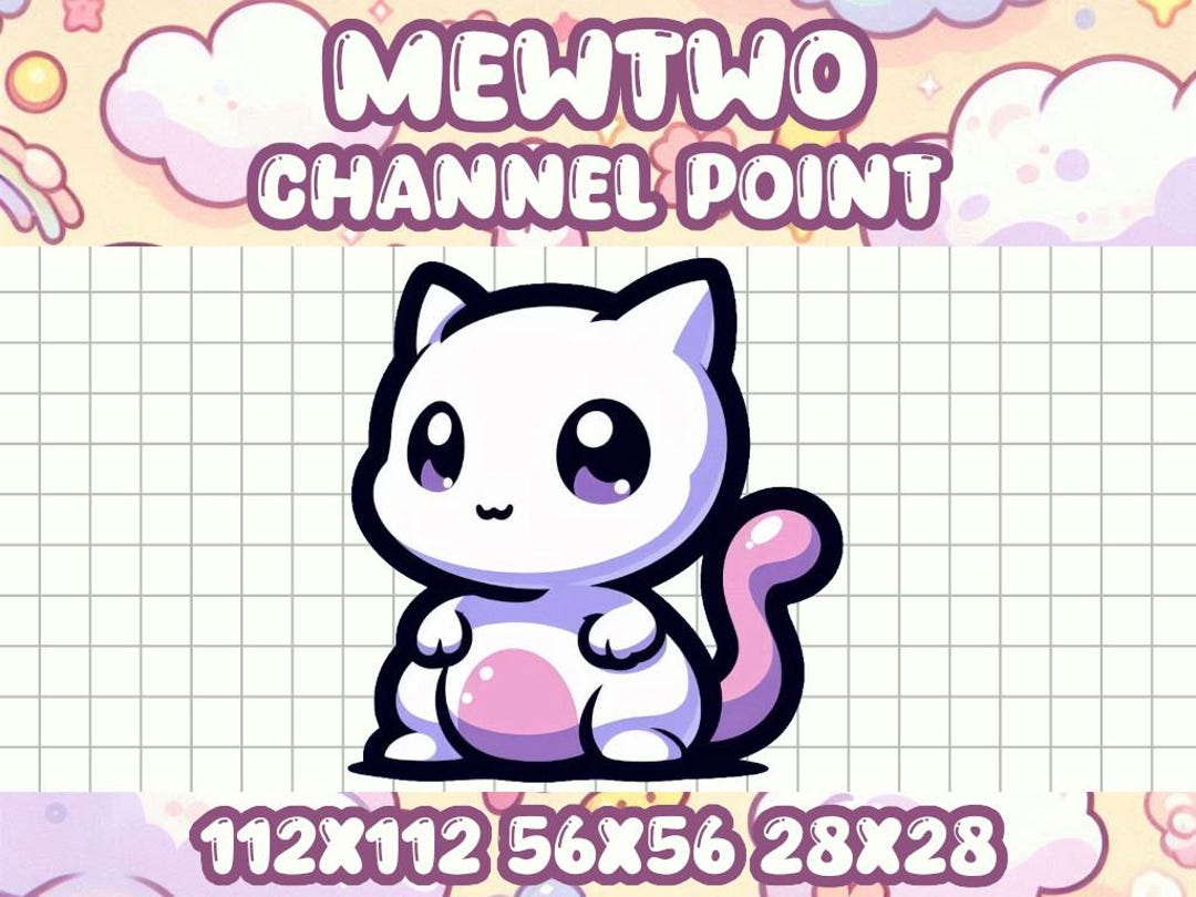 Mewtwo Channel Point Icon for Twitch Streamers - Etsy