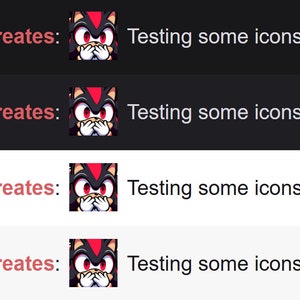 Shadow Gasp Emote Sonic the Hedgehog Icon Kawaii Chibi Gamer Emotes for ...