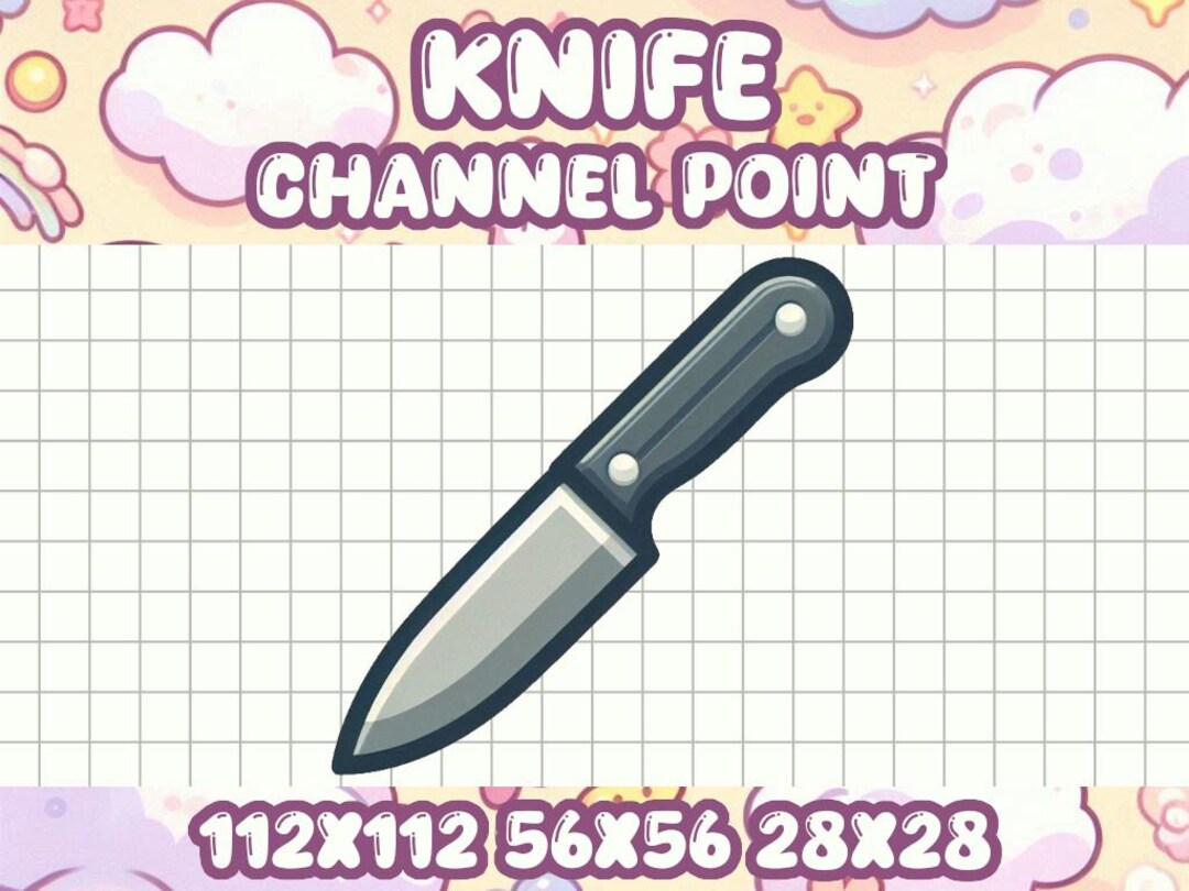 Knife Channel Point Icon for Twitch Streamers - Etsy