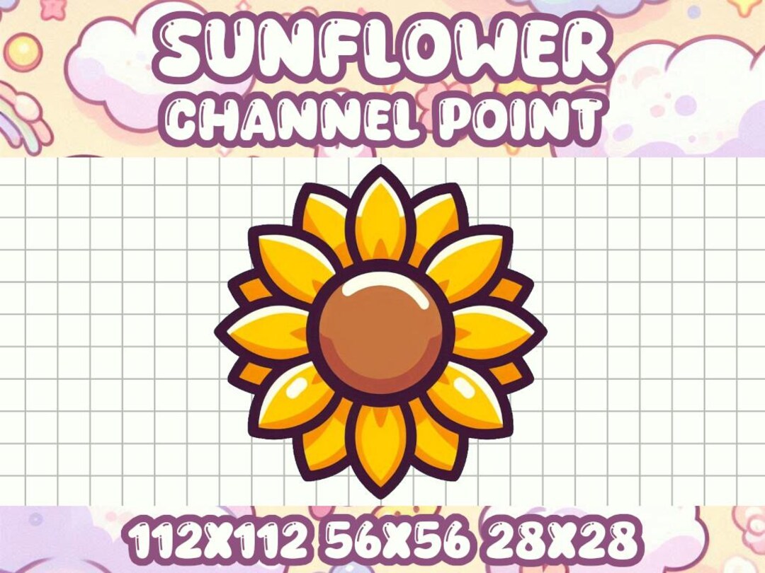Sunflower Channel Point Icon for Twitch Streamers - Etsy