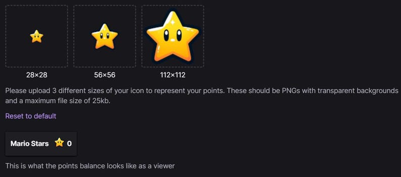 Mario Star Channel Point Icon for Twitch Streamers - Etsy