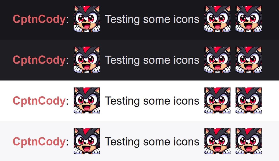 Shadow POG Emote | Hype Sonic Chibi Icon for Twitch and Discord - Etsy