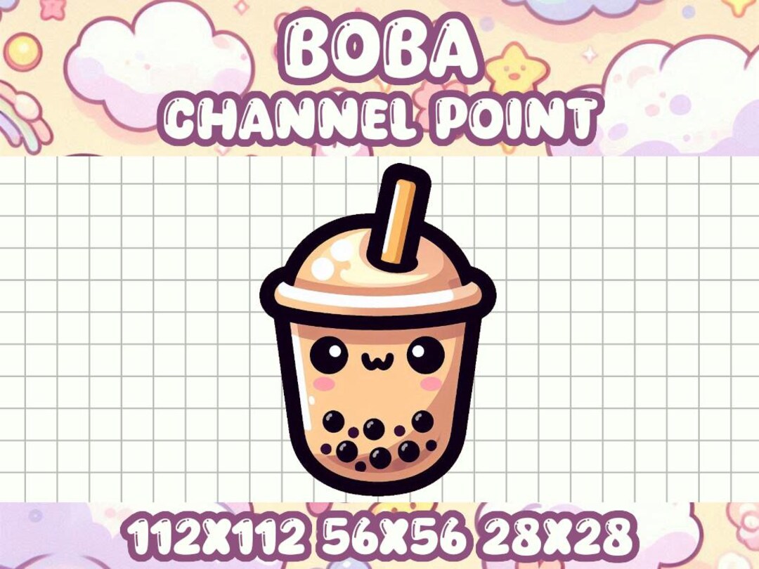Boba Channel Point Icon for Twitch Streamers - Etsy