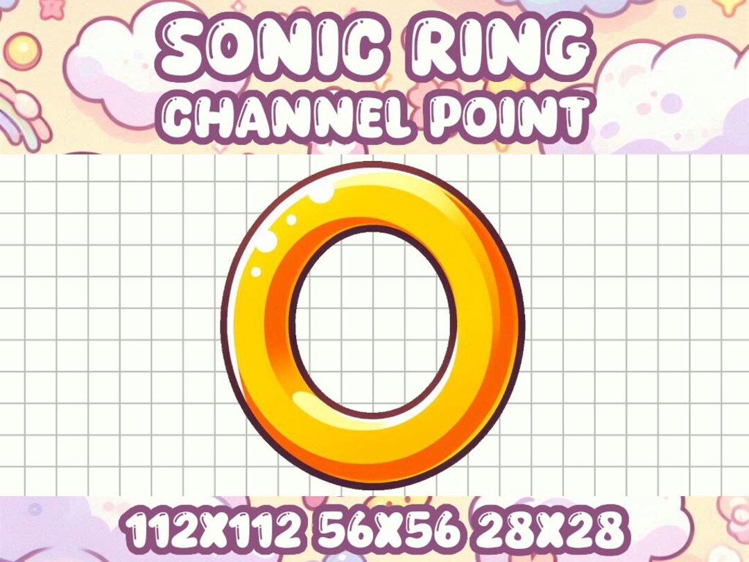 Sonic Ring Channel Point Icon for Twitch Streamers - Etsy