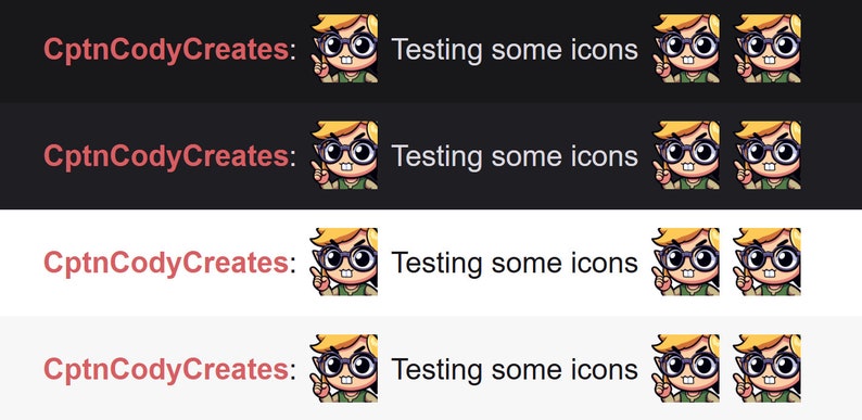 Link Nerd Emote Icons for Twitch Discord Kawaii Chibi Style - Etsy