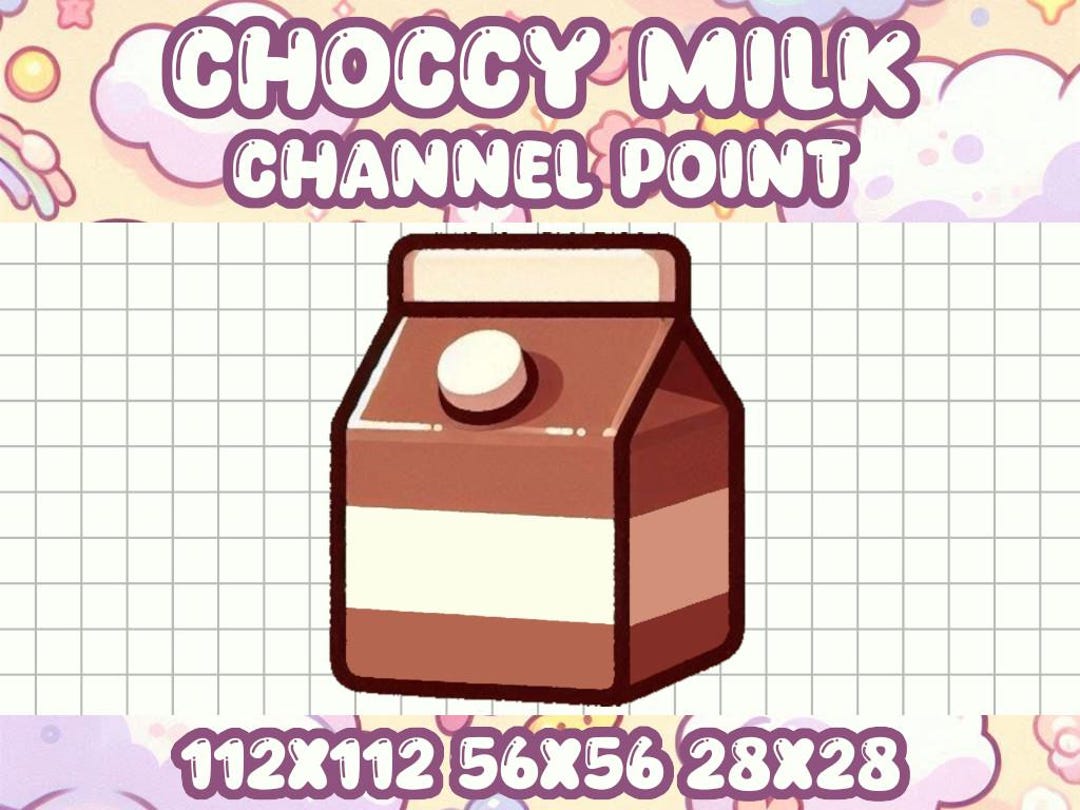 Chocolate Milk Channel Point Icon for Twitch Streamers - Etsy