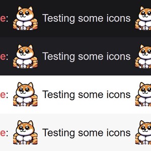 Shiba Inu Muscle Emote Cute Kawaii Gamer Icon Twitch Discord Emote Doge ...