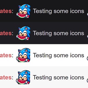 Sonic Watermelon Emote for Twitch Discord Streaming - Etsy