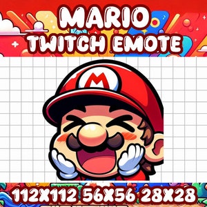 Mario Laugh Emote for Twitch & Discord - Etsy
