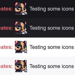 Tortoiseshell Cat Salty Emote Cute Twitch Discord Icon Kawaii Chibi ...