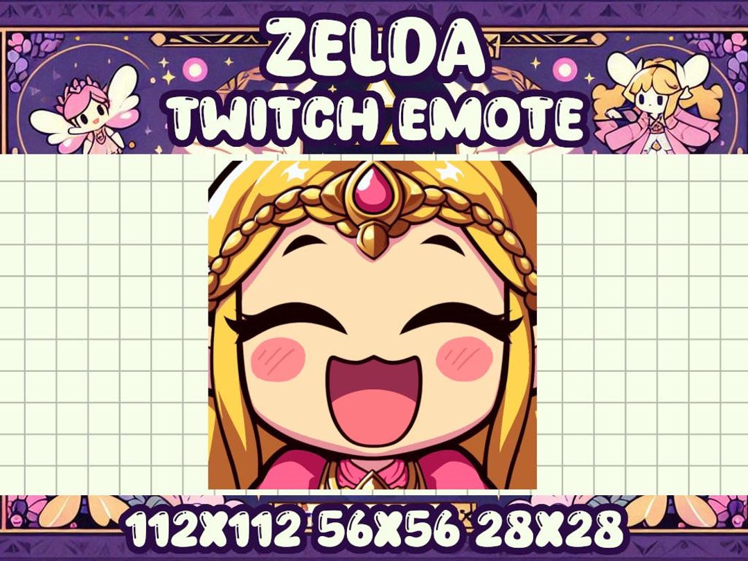 Princess Zelda Laugh Emote Funny Hyrule Icon for Twitch & Discord - Etsy
