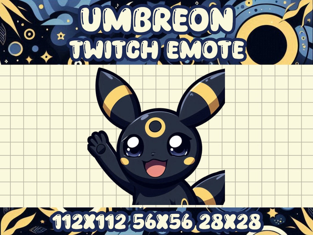 Umbreon Wave Emote for Twitch and Discord Livestreams - Etsy