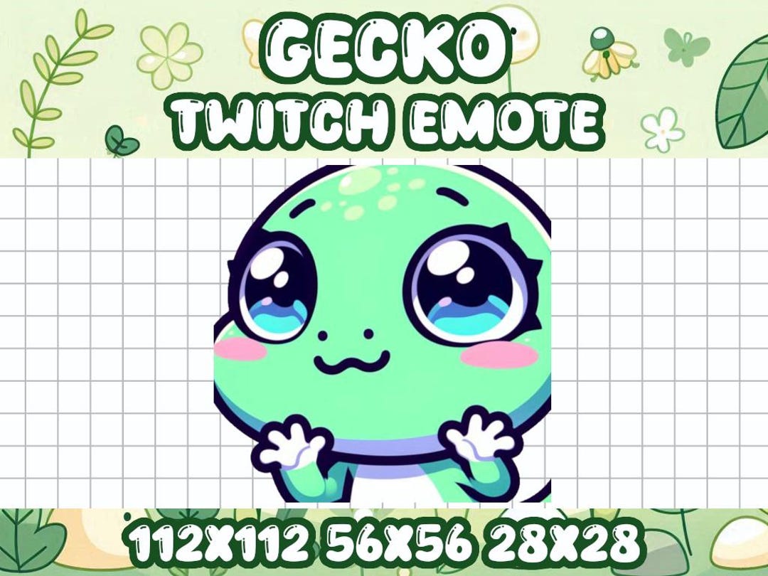 Green Gecko Caught Emote for Twitch and Discord - Etsy