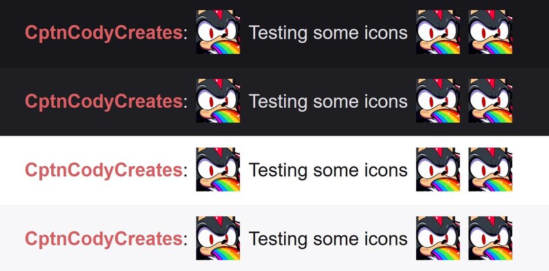Shadow Rainbow Puke Chibi Emote Icon for Twitch and Discord - Etsy